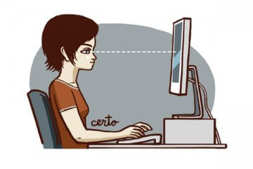 Postura correta no computador | Personare