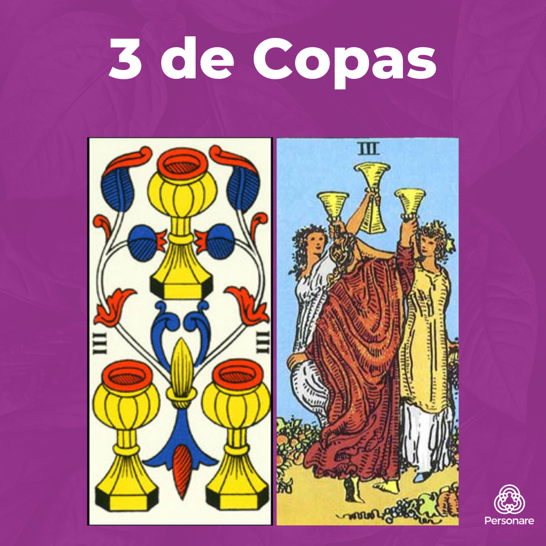 Três de Copas no Tarot: significados da carta | Personare
