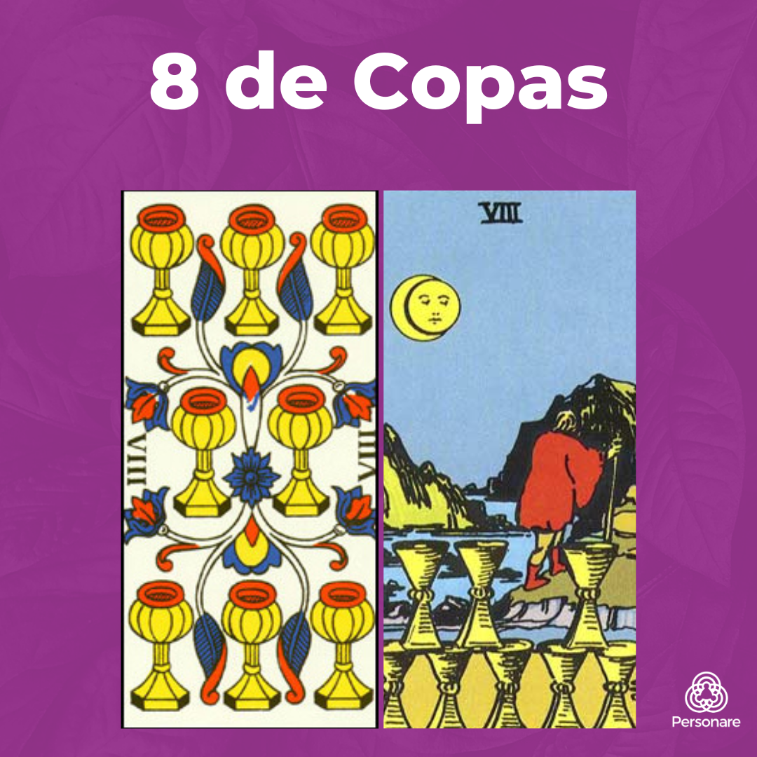 Oito de Copas no Tarot: significados da carta | Personare