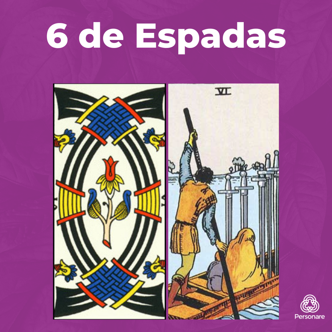 Seis de Espadas no Tarot: significados da carta | Personare