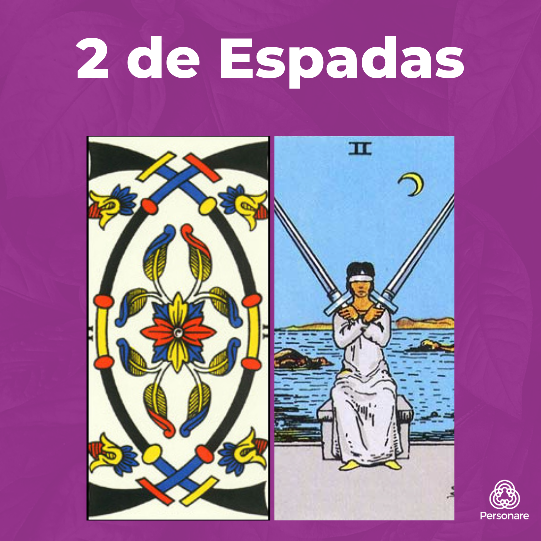 Dois de Espadas no Tarot: significados da carta | Personare