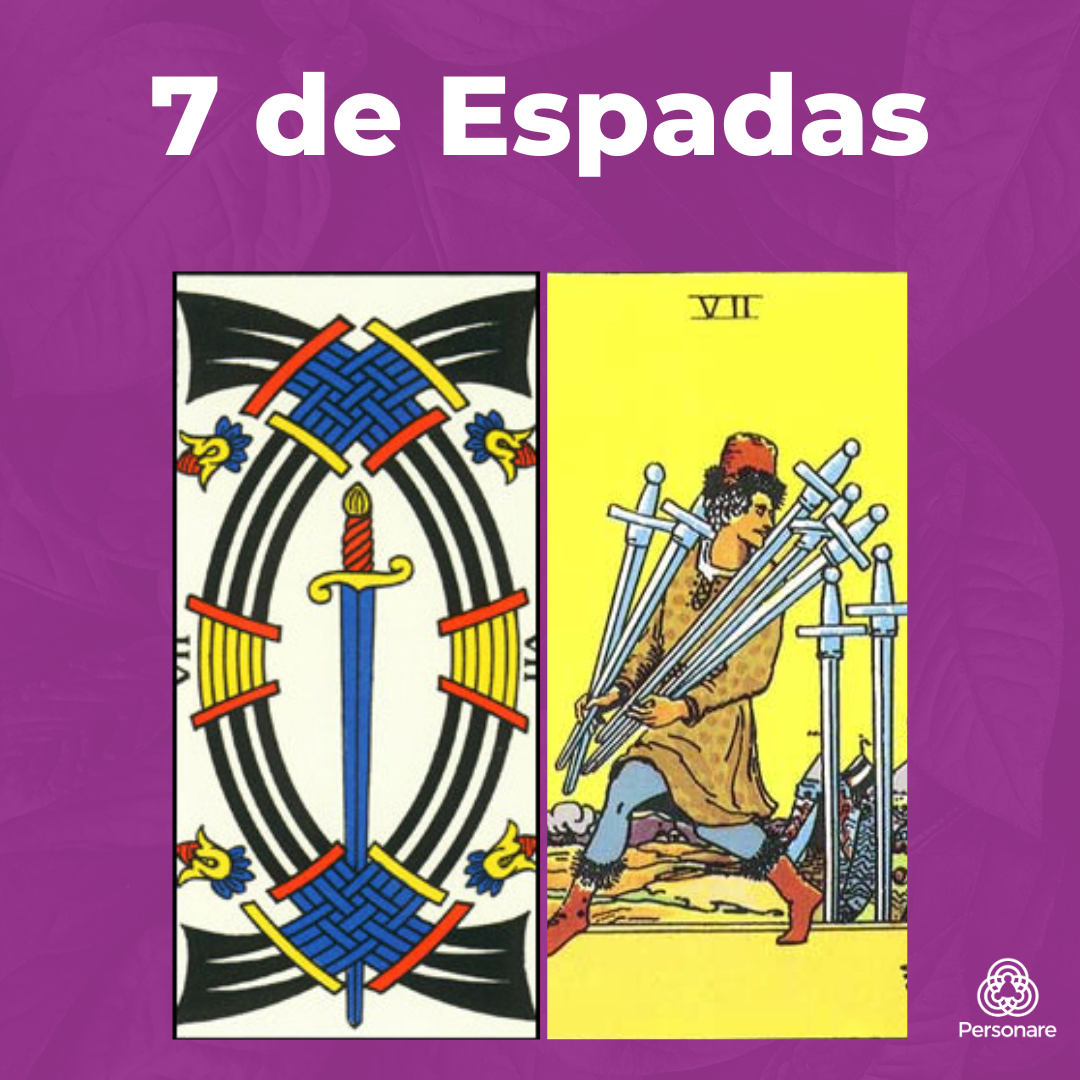 Sete de Espadas no Tarot: significados da carta | Personare