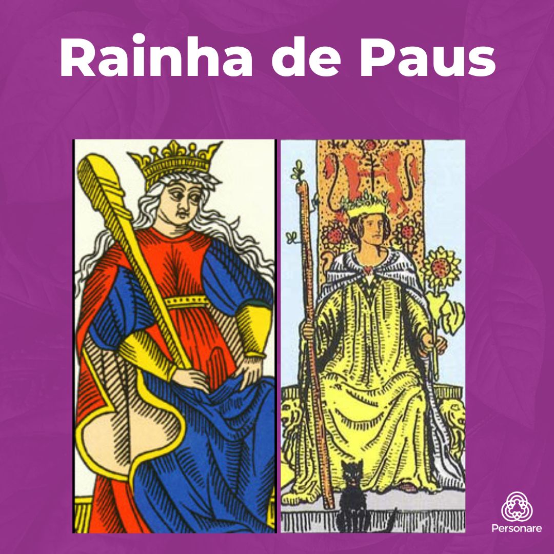 Cartas De Baralho Rainha De Paus